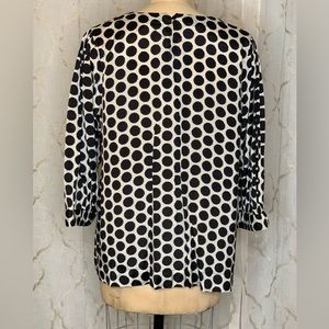 Masai | Tops | Nwt Masai Copenhagen White Black Dots Top Sz Xl | Poshmark